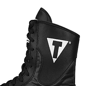 Title Boxing Speed-Flex Encore Mid-Top Shoes: Boxing Shoes, MMA Shoes, Boxing Boots, Kickboxing Shoes, Boxing Equipment, Footwear Black