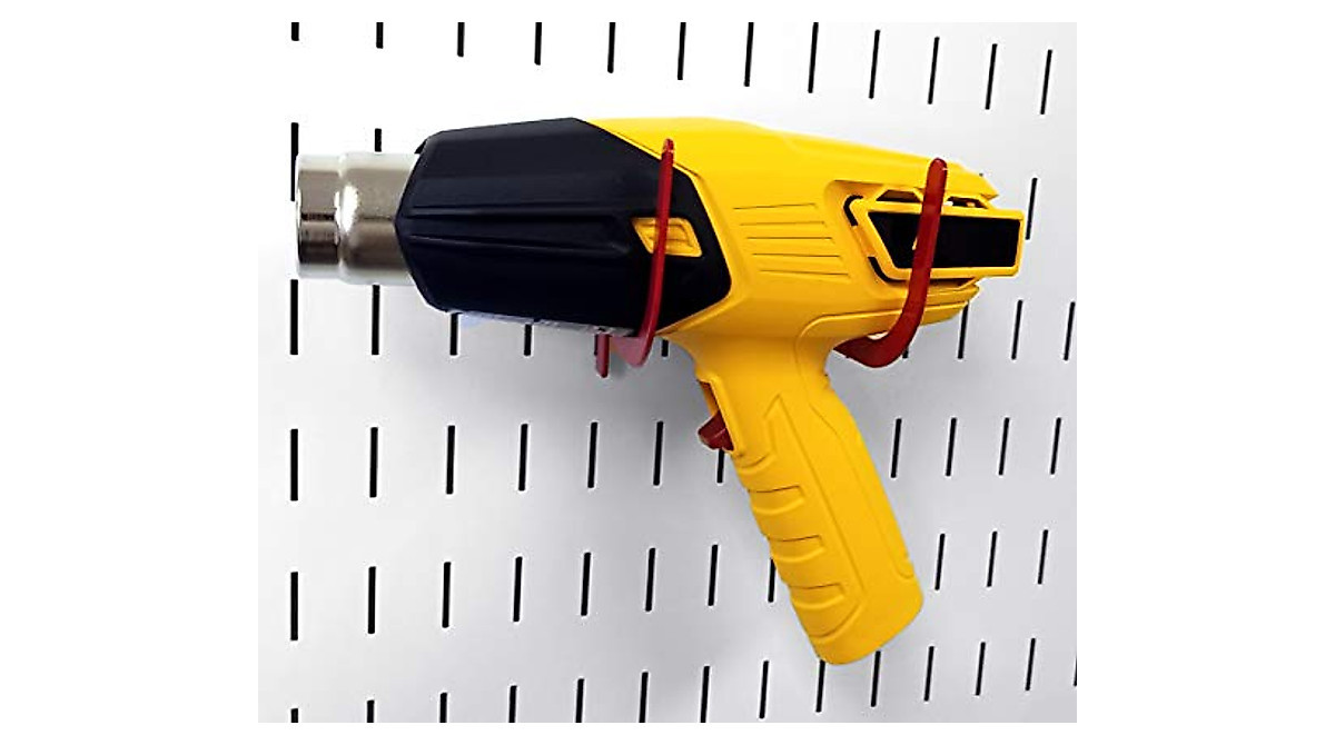Wall Control Slotted Pegboard U-Hooks - 4" Red Peg Hooks