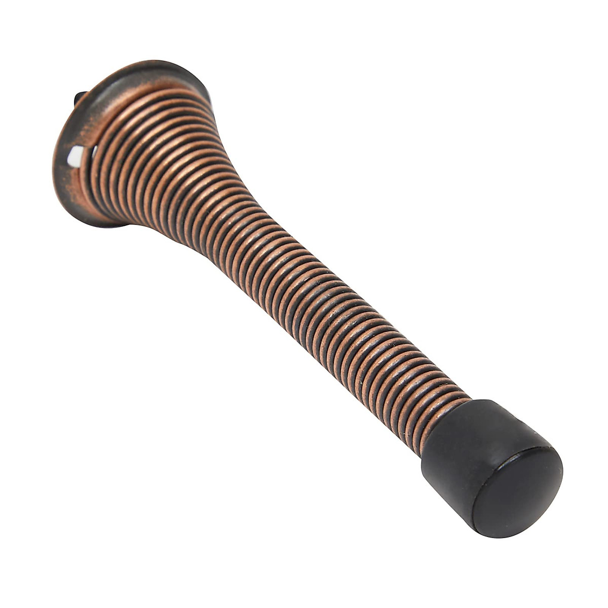 Built Industrial 15 Pack Bronze Spring Door Stops with Rubber Bumper (3.3 Inches)