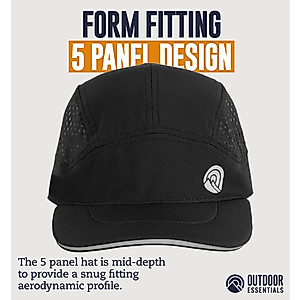 Running Hat for Men - Dry Fit Running Cap for Women, Tennis Hats, Breathable Hat, Workout Cap for Baseball,Sweat Wicking Hat Black