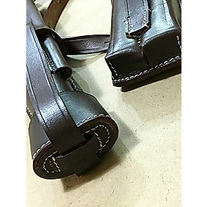 REINDEER Luger P-08 8" Artillery Holster w. Stock Straps - Dark Brown,WWII Reproduction, WW2 Reproduction,WWII/WWI, Collectibles Goods,Collectibles Products,WWII repro