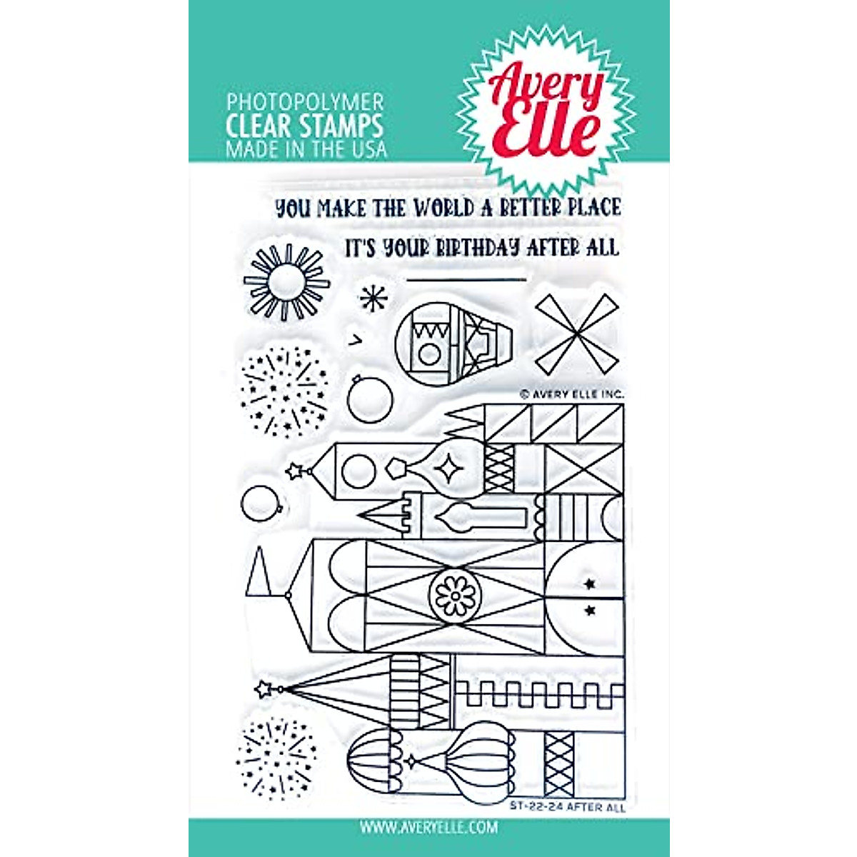 Avery Elle Clear Stamp Set 4"X6"-After All