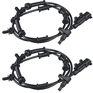 WMPHE 2 Pcs ABS Wheel Speed Sensor Compatible with Jeep Wrangler 3.6L 3.8L 2007 2008 2009 2010 2011 2012 2013 2014 2015 2016 2017, Replacement for 68003281AC 68003281AA, Front Left & Right ABS Sensors