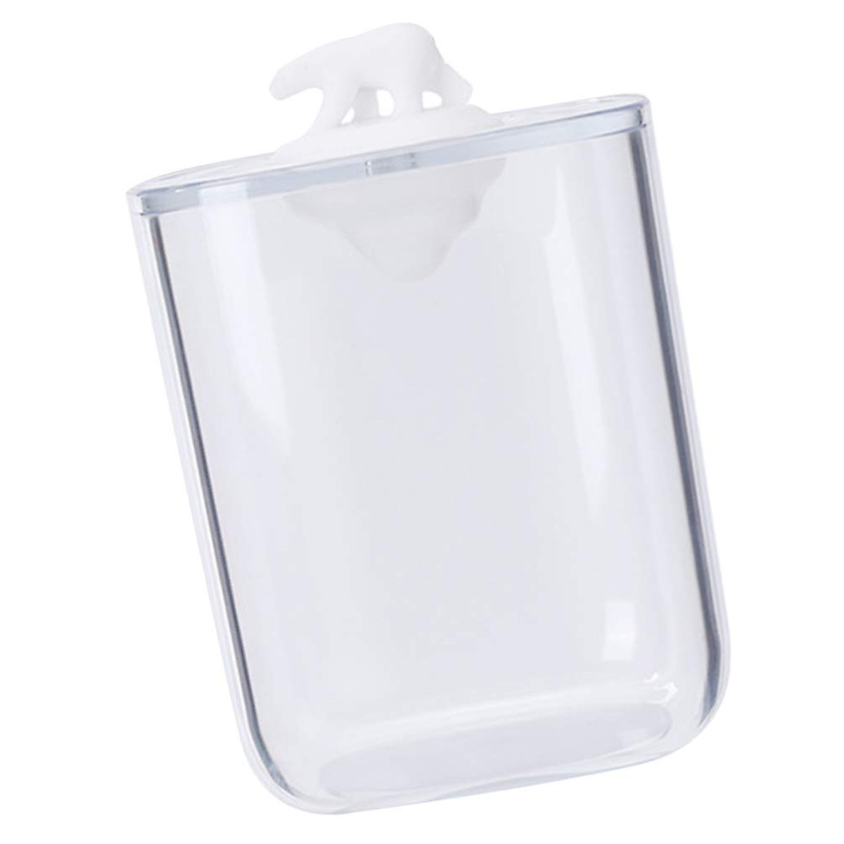 Cabilock Box Cotton Swab Makeup Ball Holder Cotton Pad Storage Cotton Pads Organizer Dispenser Swab Dispenser Container with Lid Cotton Pad Jar Clear Container Earth Tones Storage Rack