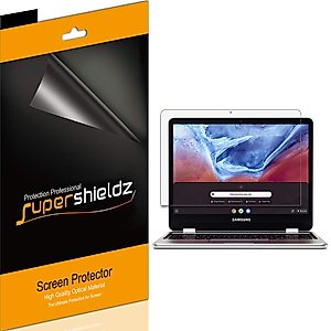 Supershieldz (3 Pack) Designed for Samsung Chromebook Plus/Chromebook Plus V2 12.2 inch (XE520QAB, XE521QAB) Screen Protector, High Definition Clear Shield (PET)