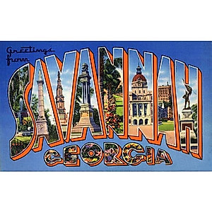 CafePress Savannah Georgia Greetings Mug Ceramic Coffee Mug, Tea Cup 11 oz