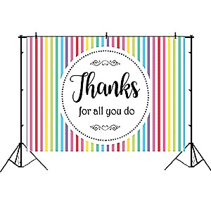 Lofaris Thanks for All You Do Photography Backdrop Teachers Nurses Doctors Staff Employee We Truly Appreciate You Background Happy Retirement Party Decor Photo Studio Props Cake Table Supplies 7x5ft
