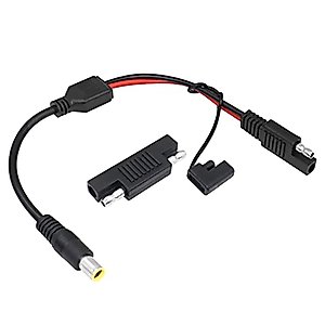 YACSEJAO SAE to DC 8mm Cable 14AWG 1FT DC 8mm Male to SAE Connector Adapter for RV & Solar Generator Portable Solar Panel