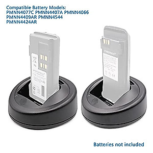 NNTN8117A NNTN8117 Battery Charger for Motorola XPR3300 XPR6550 XPR7550 XPR6500 XPR6580 XPR7350 XPR7580 XPR3500 Walkie Talkie Charger WPLN4232A WPLN4226A (NO-IMPRES)