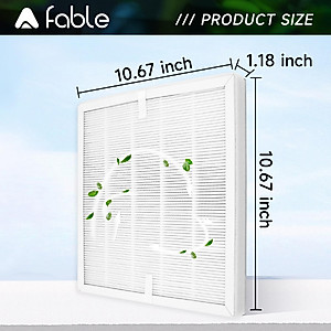 A Fable E-300L Replacement Filter Compatible with mooka and mooka family E-300L Air Purifier, 3 in 1 with Pre-Filter, H13 True HEPA Filter, 2 Pack