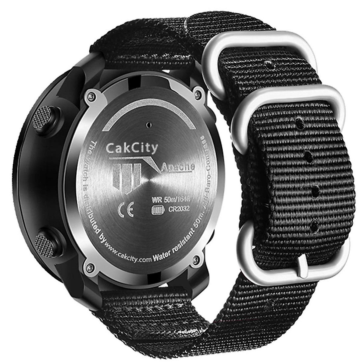 CakCity Digital Sports Watches for Men Military Watches with Compass Temperature, Steps Tracker, Large Dial, Model: Apache