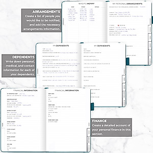 Clever Fox End of Life Planner – Final Arrangements Organizer for Beneficiary, Will Preparation, Last Wishes & Funeral Planning, A5 (Dark Teal)