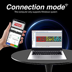 Scrolling LED Sign with WiFi P10 Outdoor 40" x 8" LED Display Programmable LED Sign Perfect Solution for Advertising