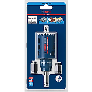 Bosch Professional 1x Expert Tough Material Hole Saw Starter Kits (Ø 51 mm, Accessories Rotary Impact Drill)