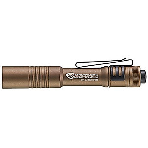 Streamlight 66608 MicroStream 250-Lumen EDC Ultra-Compact Flashlight with USB Rechargeable Battery, Clear Retail Packaging, Coyote