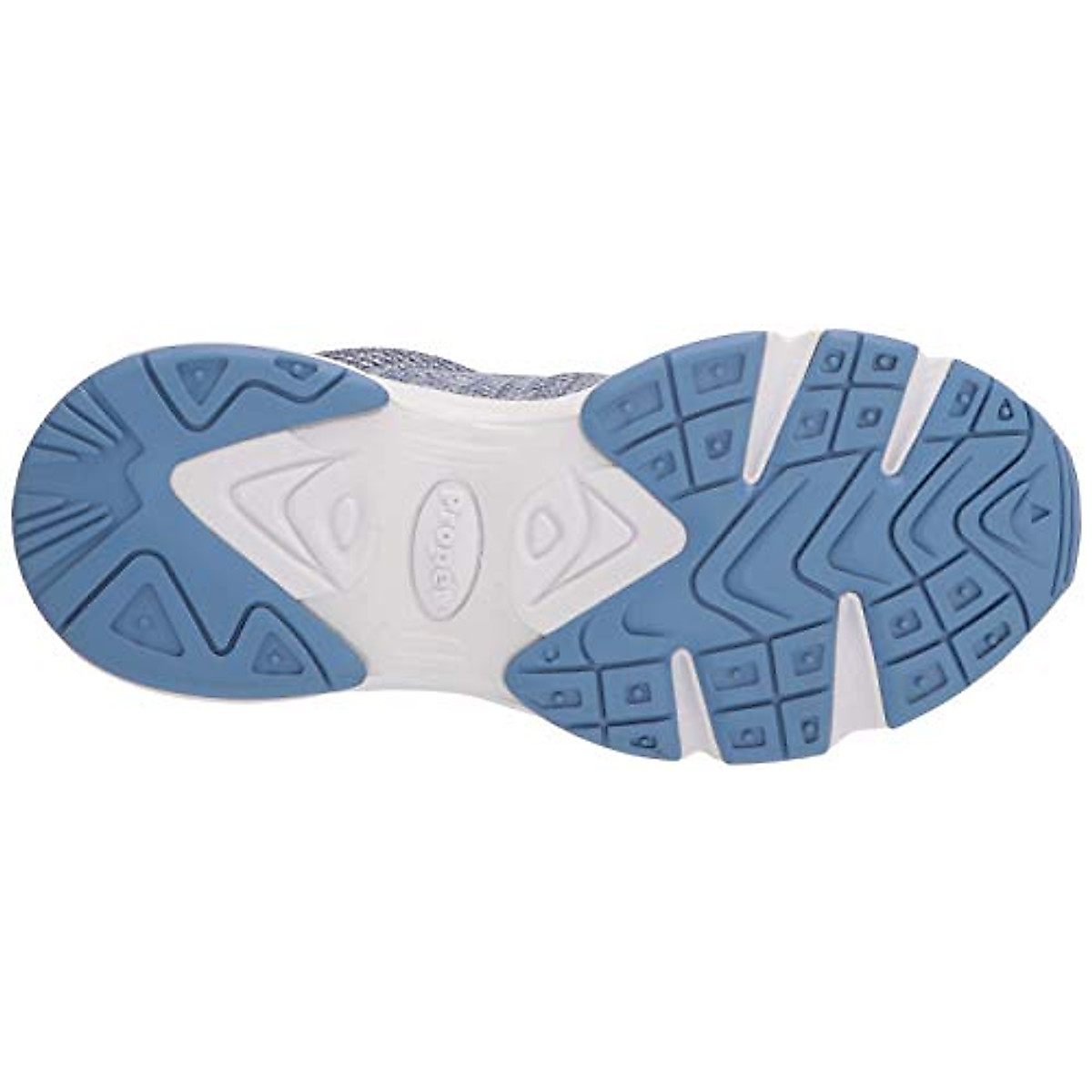 Propét Womens Stability Fly Sneaker, Denim/White, 13 X-Wide US