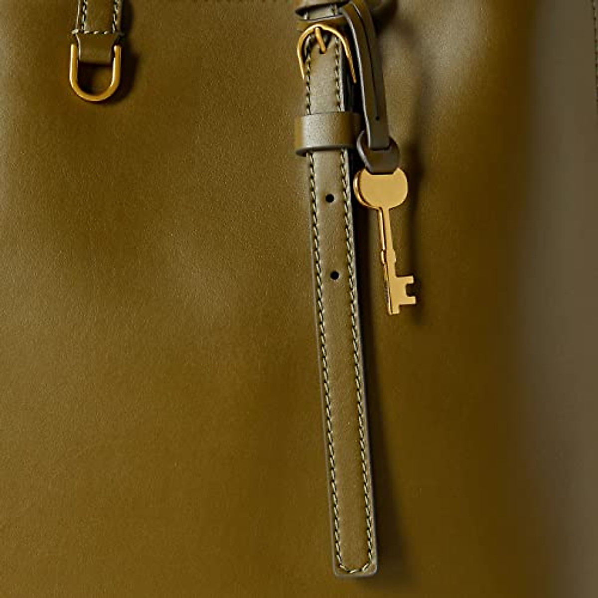 Fossil Women's Kier Vegan Cactus Leather Tote Bag Purse Handbag, Green Moss (Model: ZB1615376)