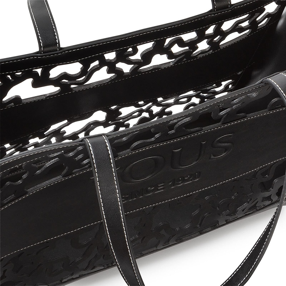 TOUS Amaya Kaos Shock Shopping Bag, Black, Large