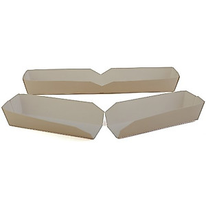 SCT Footlong Hot Dog Tray, 10.25 x 1.5 x 1.25, White, Paper, 500/Carton