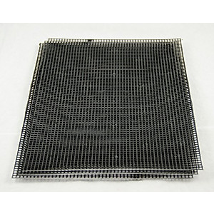 3 Sheets Plastic Drainage Mesh/Screen/Net for Bonsai Pot - 7.8"x 11.8" Black