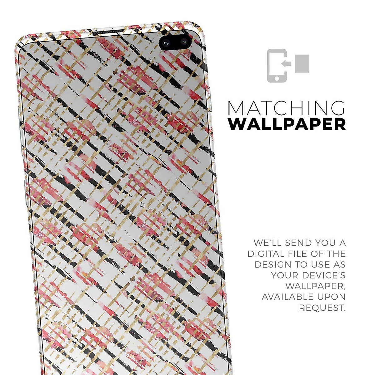 DesignSkinz Karamfila Watercolo Poppies V20 Protective Vinyl Decal Wrap Skin Cover Compatible with The Samsung Galaxy S20 (Screen Trim & Back Glass Skin)