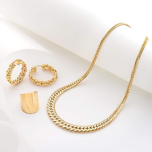 Ross-Simons 14kt Yellow Gold Byzantine Hoop Earrings