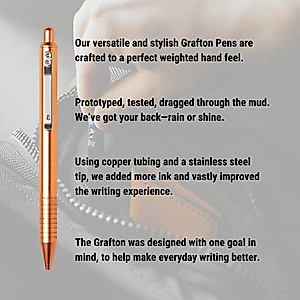 Everyman Rose Gold Grafton, Luxury Metal Writing EDC Pen with Premium Gel Ink, Office, Business Gift
