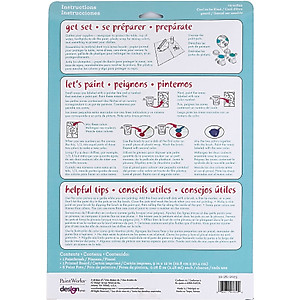 Dimensions PaintWorks 73-91859 Cool to be Kind Paint by Number Kit for Adults and Kids, 9" x 12", Multicolor, 12pcs