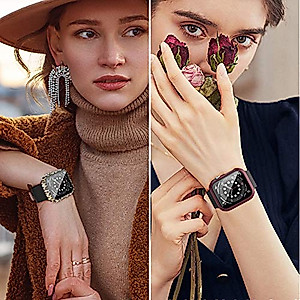 14 Pack Case for Apple Watch Series 8 & Series 7 41mm with Tempered Glass Screen Protector, Haojavo PC Hard Ultra-Thin Scratch Resistant Bumper Protective Cover for iWatch Series 8 7 41mm Accessories