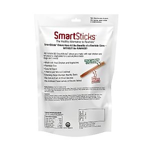 SmartBones SmartSticks, Treat Your Dog to a Rawhide-Free Chew Made With Real Meat and Vegetables 5 Count (Pack of 1)