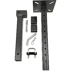 MAXXHAUL 80356 Hitch Mount Vise Plate/Holder (with Adjustable Height)
