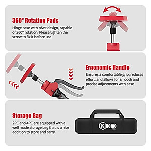 XINQIAO Cabinet Jacks for Installing Cabinets, Heavy Duty Third Hand Tools Adjustable Support Pole from 23.6 IN to 45.3 IN, 2 PCS