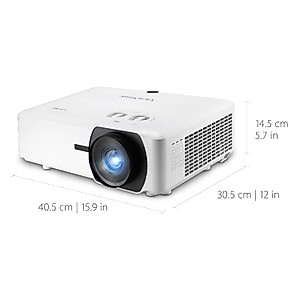 ViewSonic LS920WU 6000 Lumens WUXGA Laser Projector for 300 Inch screen, Dual HDMI, 4K HDR/HLG Support, 1.6x Optical Zoom for Business and Education