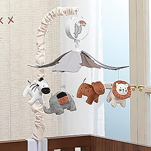 Lambs & Ivy Jungle Musical Baby Crib Mobile 718018 Multicolor