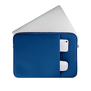 MicaYoung 11-11.6 Inch Laptop Sleeve Shockproof Case Padded Computer Protective Cover with Pocket Compatible with 11.6" MacBook Acer ASUS HP Stream Dell Samsung Chromebook Notebook, Navy Blue