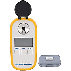 PODEC Refractometer Honey, Honey Moisture Tester with Protection Cap, 15-30℃ Temperature Measurement Range, 0-90% Range, Resolution 0.1%, for Honey, Maple Syrup, and Molasses, Bee Keeping