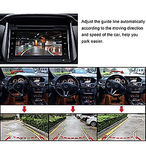 Canying Car Handle Backup Camera Reverse Camera Dynamic Car Rear View Camera for Ford Focus 2012 2013 2014 for Focus 2 Focus 3 with Moving Guide Parking line