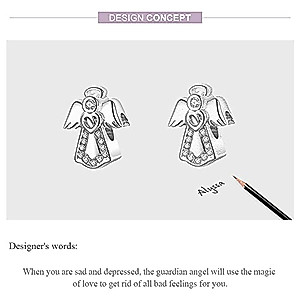 WOSTU Alloy Guardian Angel Charms for Bracelets for Women fit Bracelet