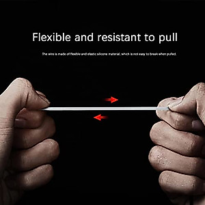 Magnetic Anti-Lost Straps for AirPods, Soft Silicone Sports Lanyard, Neck Rope Cord -(3-Pack) Wireless Headphones Anti-Lost Rope (Black White Blue)