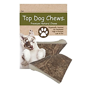 Top Dog Chews – Moose Antler, Premium, Grade A, Moose Antler for Large, Medium or Small Dogs, Natural, Long Lasting Dog Chew for Aggressive Chewers, 1 Pack