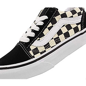 Vans Kids K Old Skool Primary Check Black White, 3 Little Kid