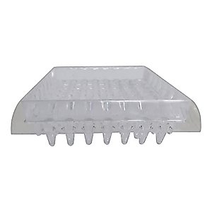 Shepherd Hardware 9083 1-7/8-Inch Spiked Furniture Cup, Clear Plastic, 4-Pack