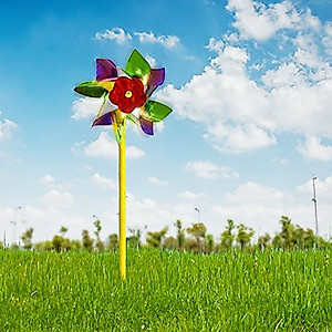 ArtCreativity Rainbow Pinwheels - Pack of 36 - Assorted Colors Wind Spinners, Yard - Garden Windmills, Whirl Pinwheels for Party Favors and Outdoor Lawn Decorations