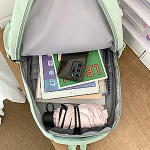 DUNBRI New Female Fashion Lady High Capacity Waterproof Backpack Trendy Women Laptop Bags Travel Book Bag Cool (black)