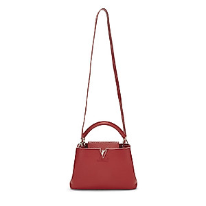 Louis Vuitton, Pre-Loved Red Taurillon Capucines BB, Red