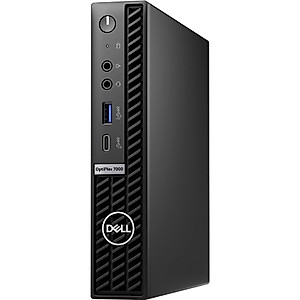 Dell OptiPlex 7000 Desktop Computer - Intel Core i5 12th Gen i5-12500T Hexa-core (6 Core) 2 GHz - 16 GB RAM DDR4 SDRAM - 256 GB M.2 PCI Express NVMe 3.0 x4 SSD - Micro PC - Black