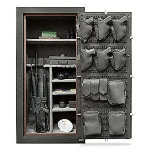 Stealth Essential Gun Safe EGS28 Special Edition FLAG Safe 28 Gun Capacity with 30 Minute Fire Protection California DOJ Approved Black