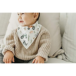 Copper Pearl Baby Bandana Drool Bibs for Drooling and Teething 4 Pack Gift Set “Jo
