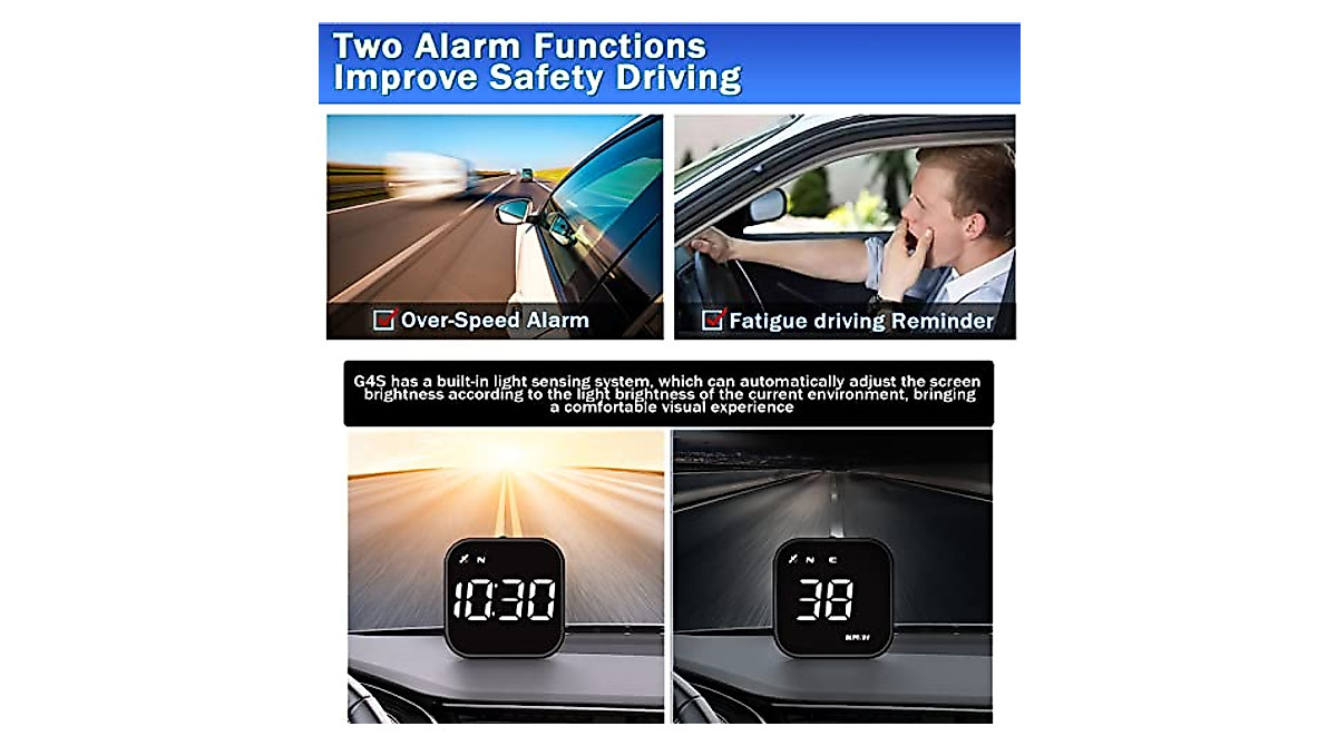 Fastsun G4S GPS Speedometer HUD – Safe Driving with Real-Time Data