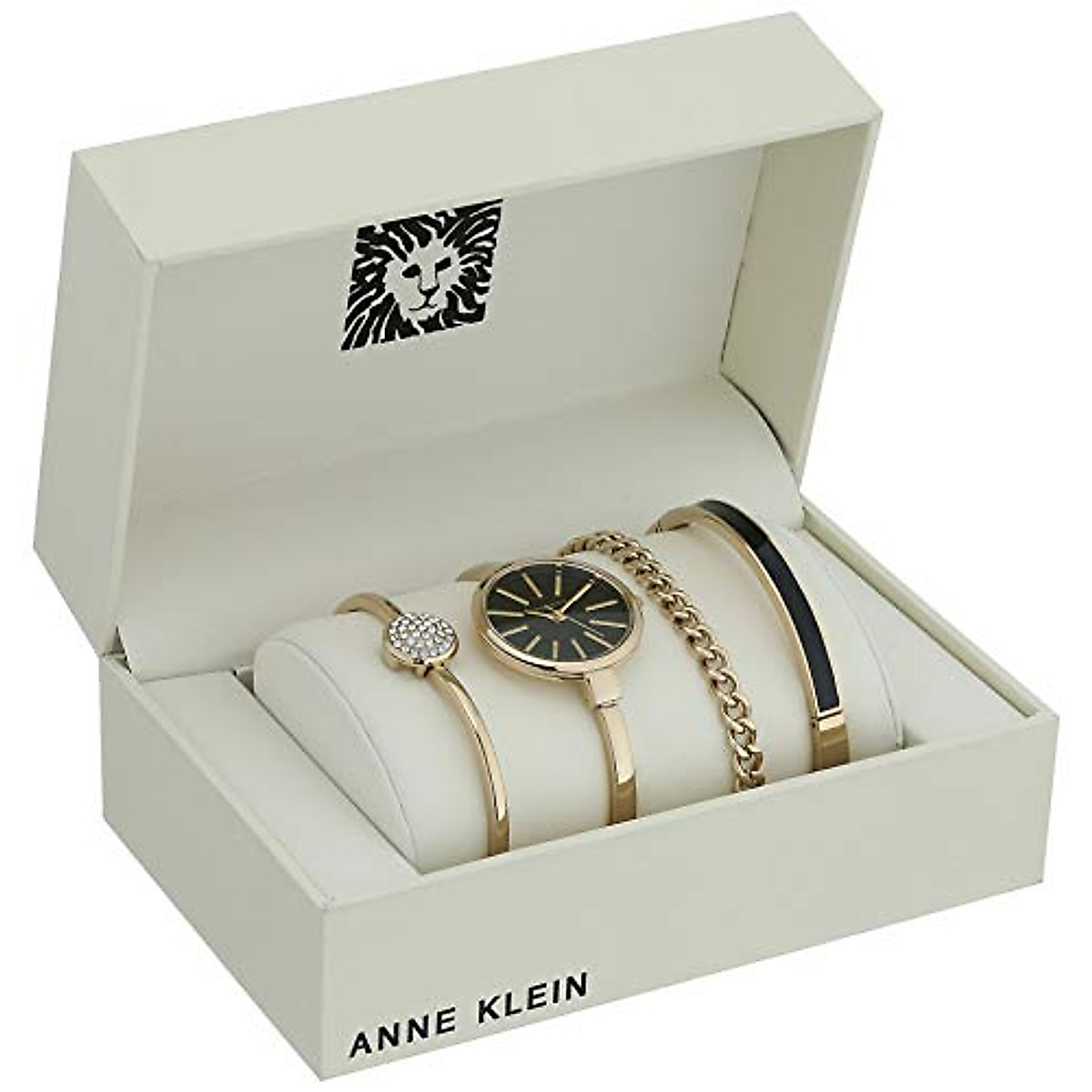 Anne Klein Women's Bangle Watch and Bracelet Set, AK/1470